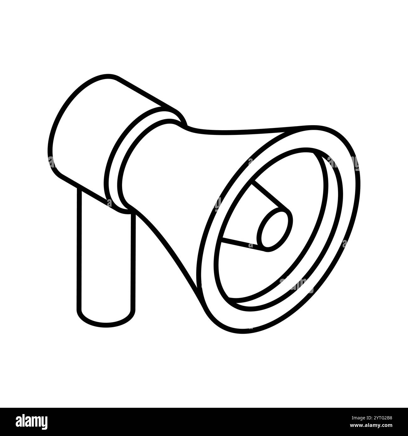 Grab this beautifully designed icon of megaphone in editable style, a ...