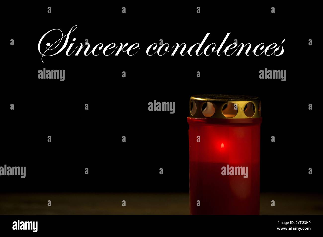 Our sincere condolences hi-res stock photography and images - Alamy
