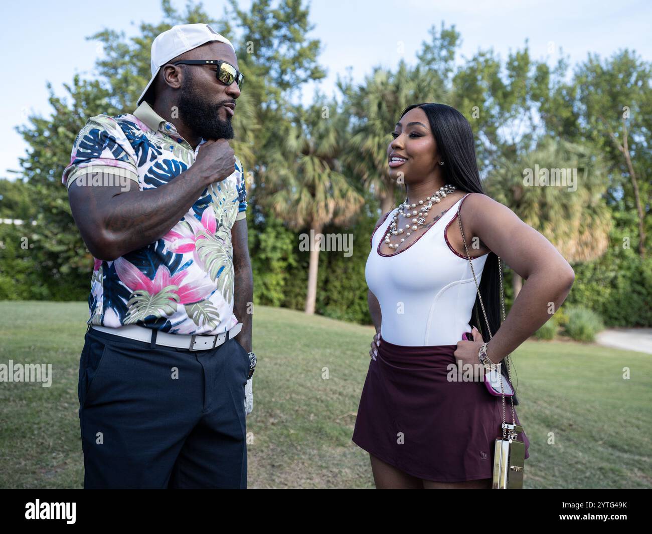 Miami Beach, USA. 05th Dec, 2024. Jeezy and Yung Miami discussing music ...