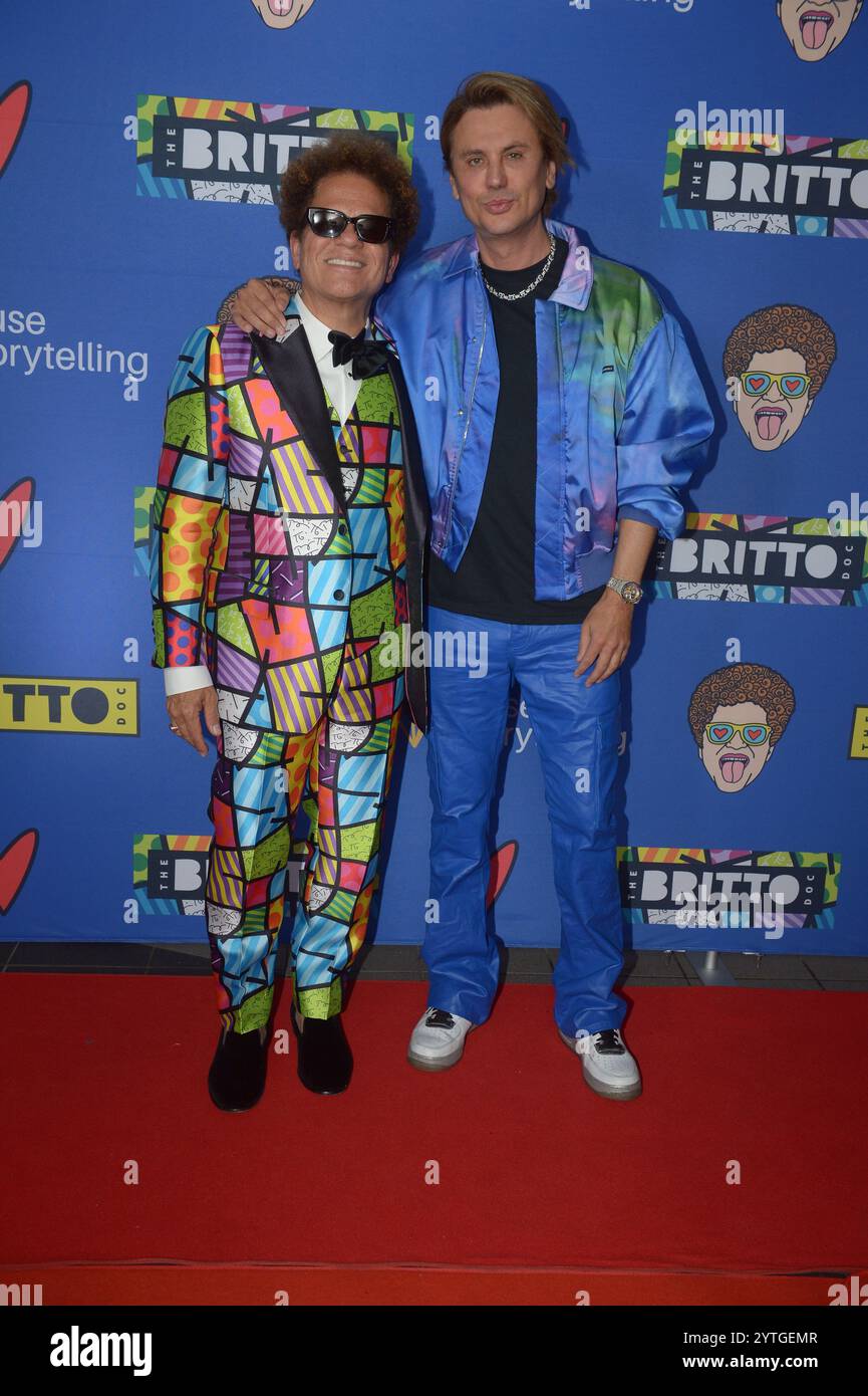 MIAMI BEACH, FLORIDA - DECEMBER 05: Artist Romero Britto and Jonathan ...