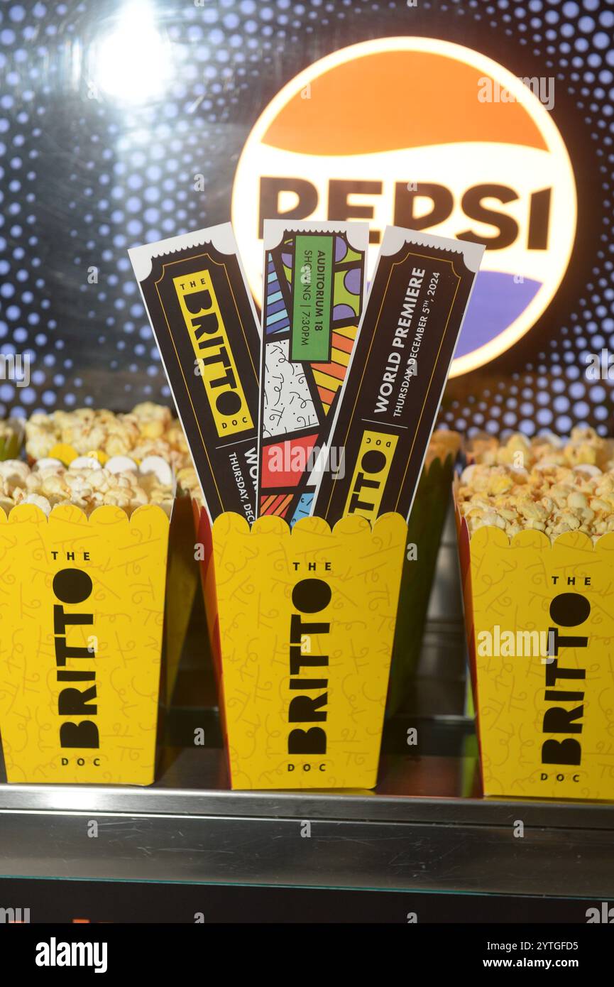 MIAMI BEACH, FLORIDA - DECEMBER 5: Britto branded popcorn at the Art ...