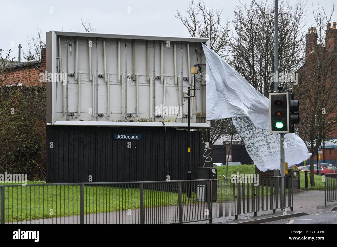 Alcester Road, Birmingham 7th December 2024 - A biilboard has been ...