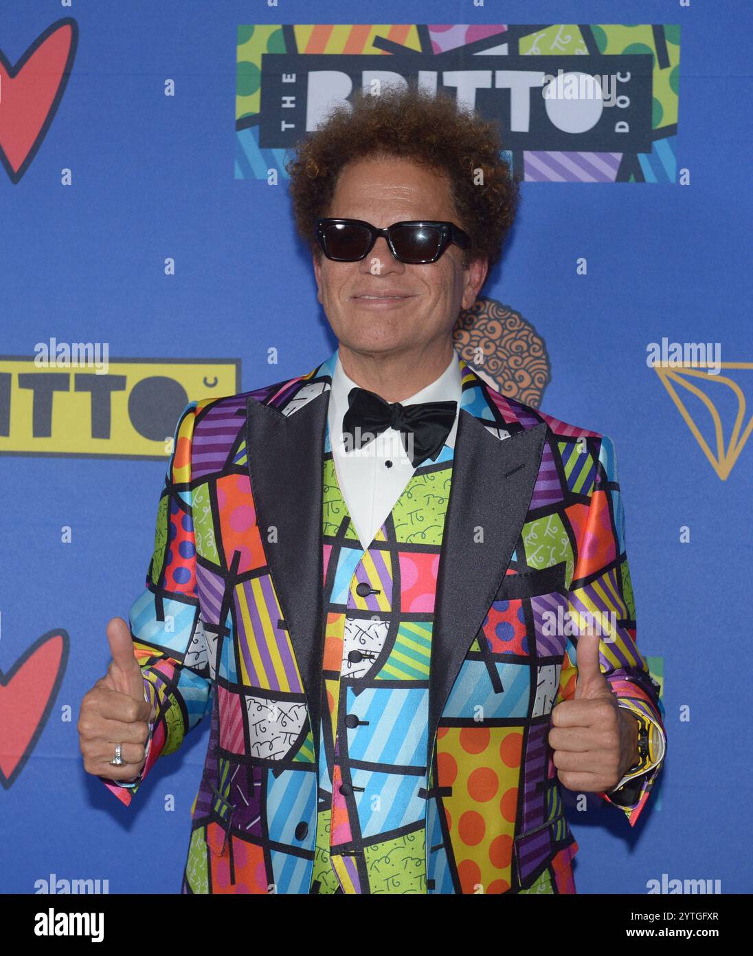 MIAMI BEACH, FLORIDA - DECEMBER 05: Artist Romero Britto arrives at the Art Basel Miami Beach ...