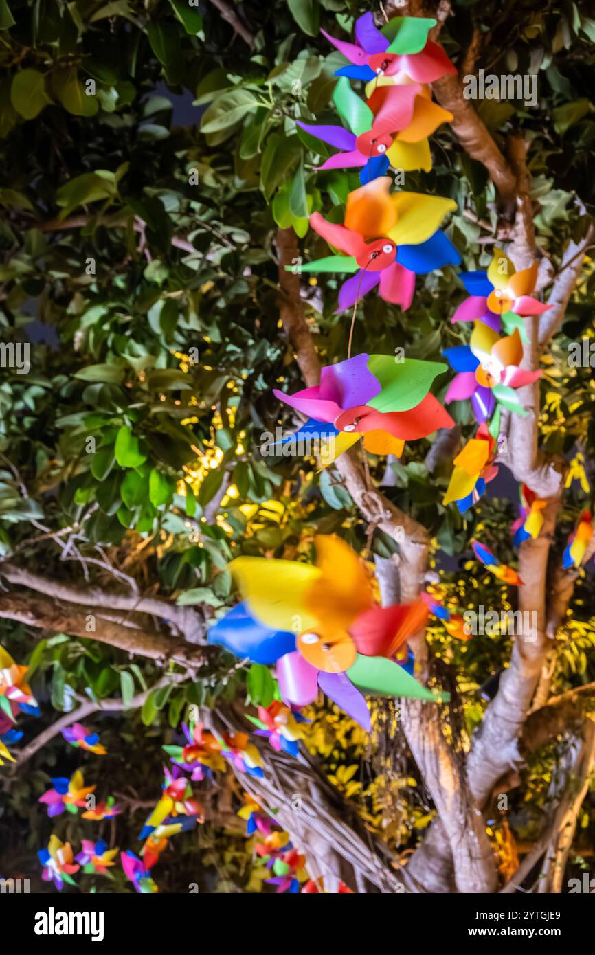 Rainbow pinwheels hi-res stock photography and images - Alamy