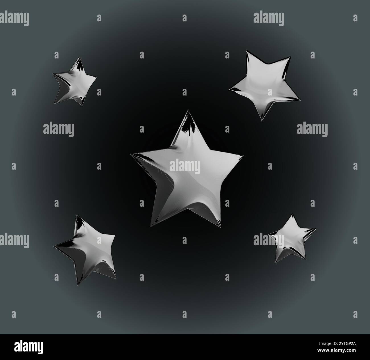 Five silver stars shining on a gray background Stock Vector Image & Art ...