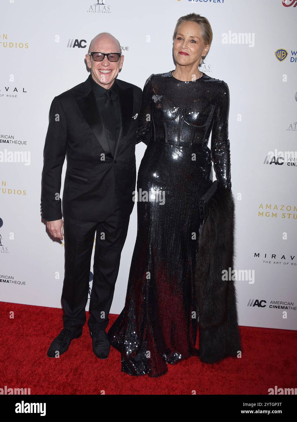 Beverly Hills, USA. 06th Dec, 2024. Kevin Goetz and Sharon Stone ...