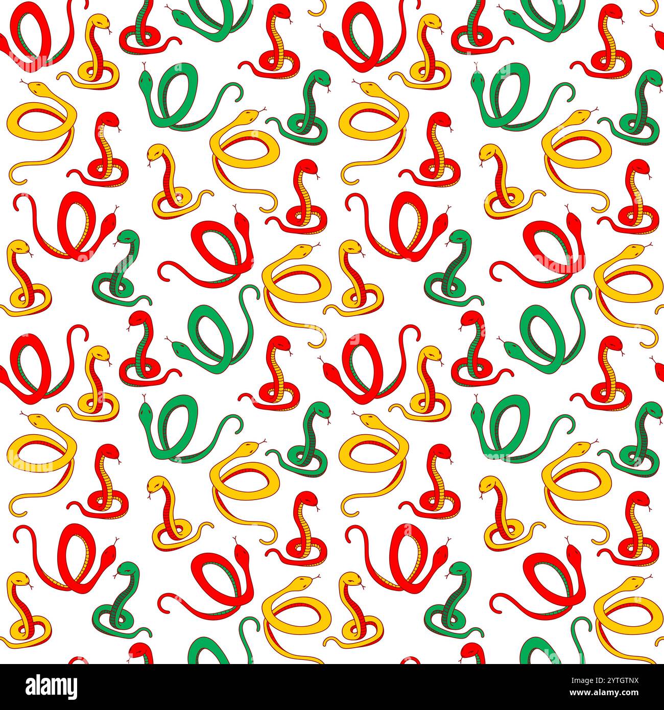 2025 Year of the Snake, Seamless Pattern, Chinese New Year Celebration ...