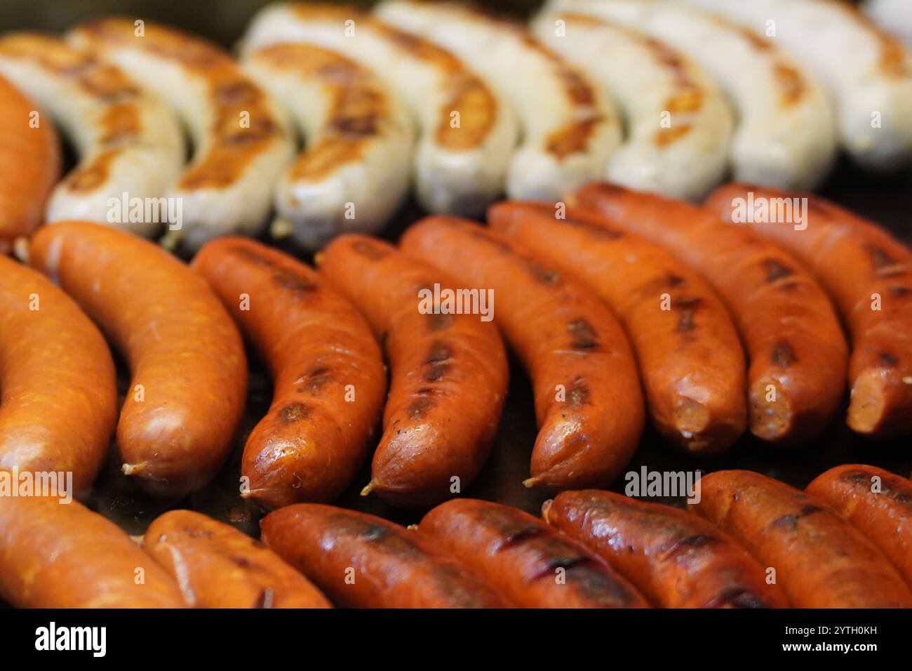 Erding, Bavaria, Germany - 6 December 2024: Traditional barbecuing with ...