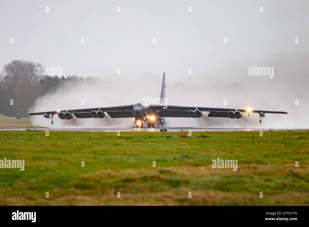 A B-52H Stratofortress assigned to the 20th Expeditionary Bomb Squadron ...