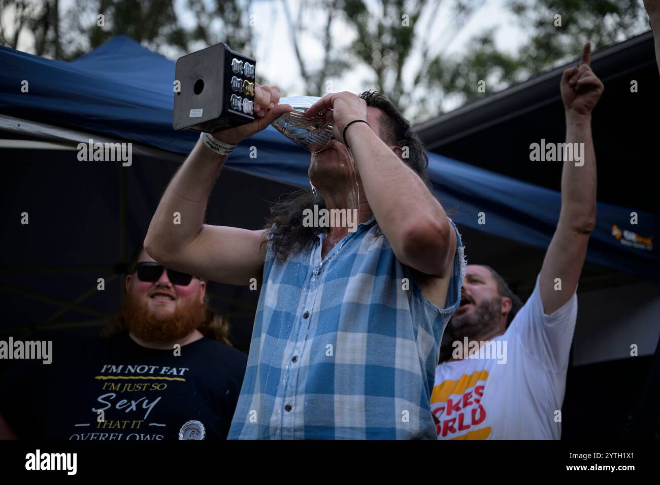 Contestant Anton Medvidovic is crowned the best of all mullet at the ...
