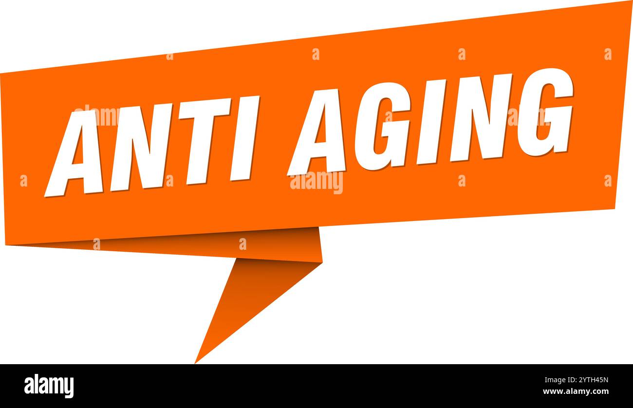 anti aging banner. anti aging speech bubble, label, sticker, ribbon ...