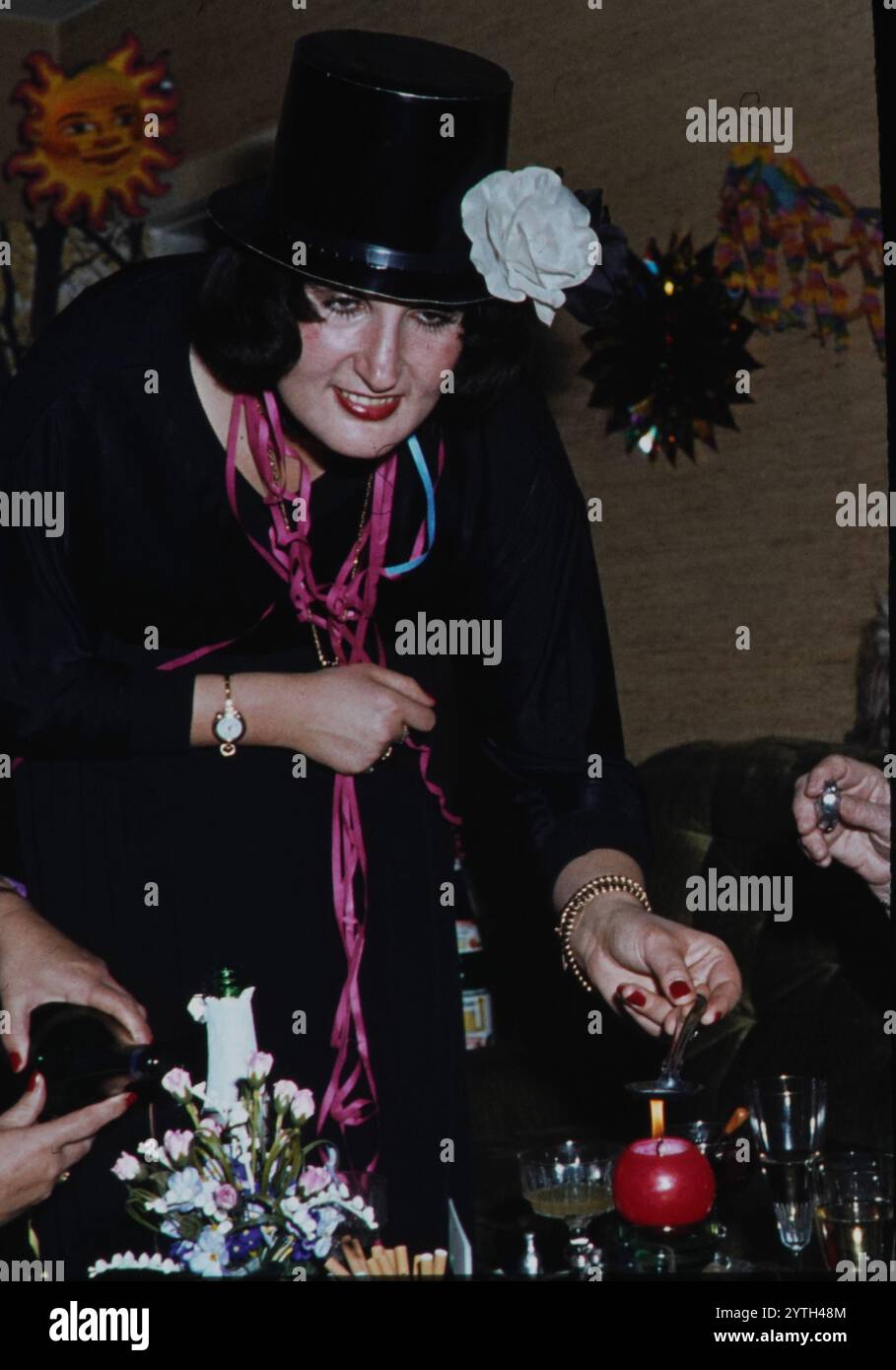 Silvester GER, 20230101, Aufnahme ca. 1970, Silvester, Party mit ...