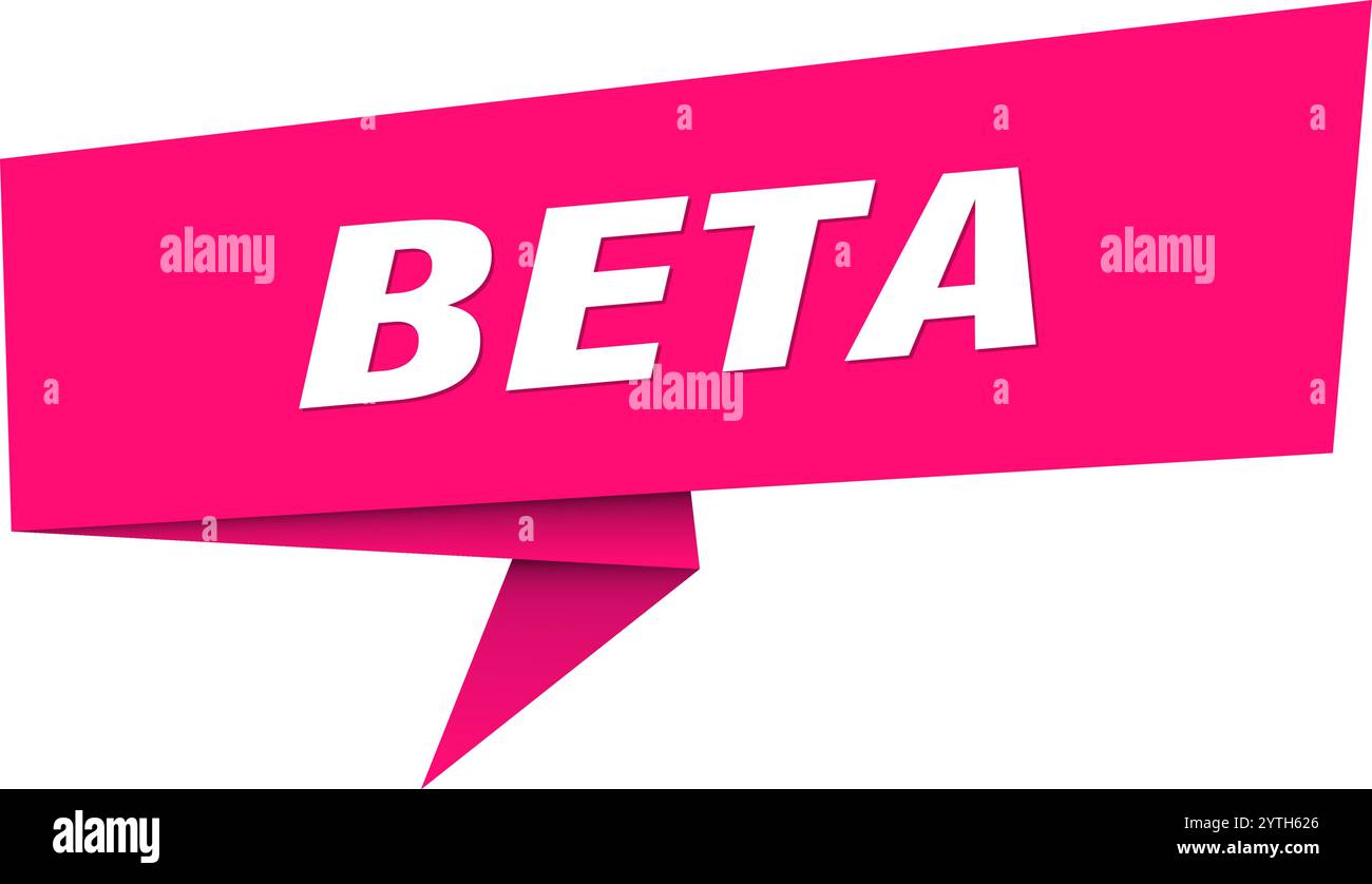 beta banner. beta speech bubble, label, sticker, ribbon, sign template ...
