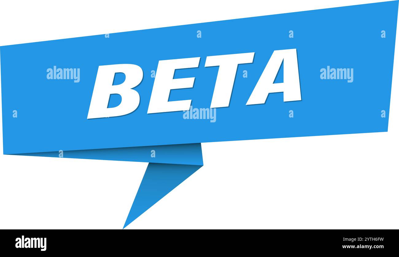beta banner. beta speech bubble, label, sticker, ribbon, sign template ...
