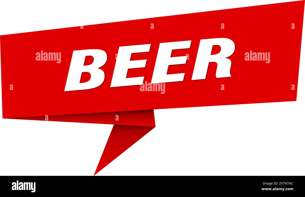 beer banner. beer speech bubble, label, sticker, ribbon, sign template ...