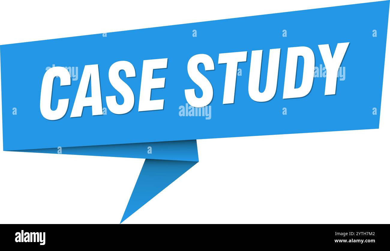 case study banner. case study speech bubble, label, sticker, ribbon ...