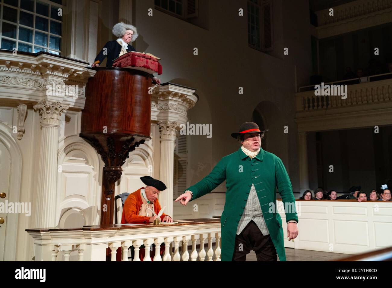 DECEMBER 16, 2023, BOSTON, MA. - Re-enactment of American Revolution ...