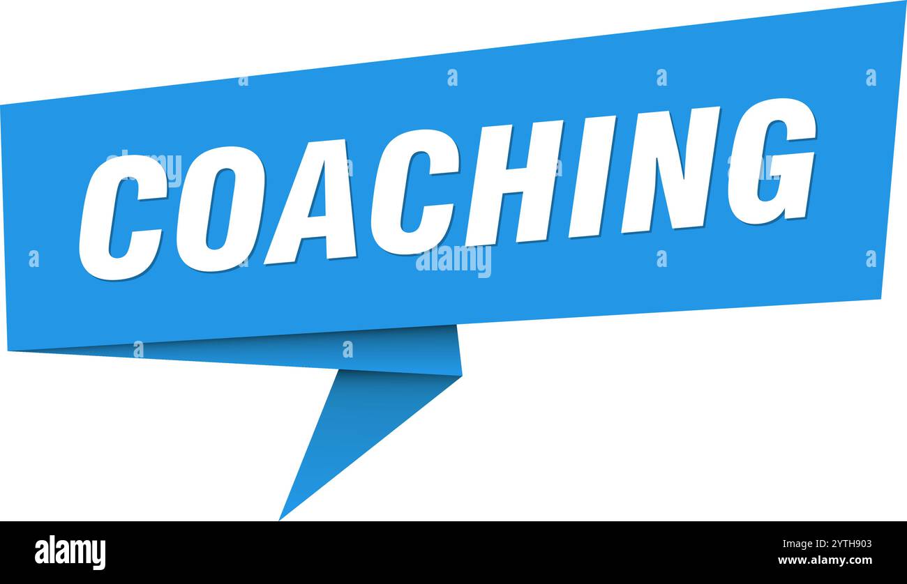 coaching banner. coaching speech bubble, label, sticker, ribbon, sign ...