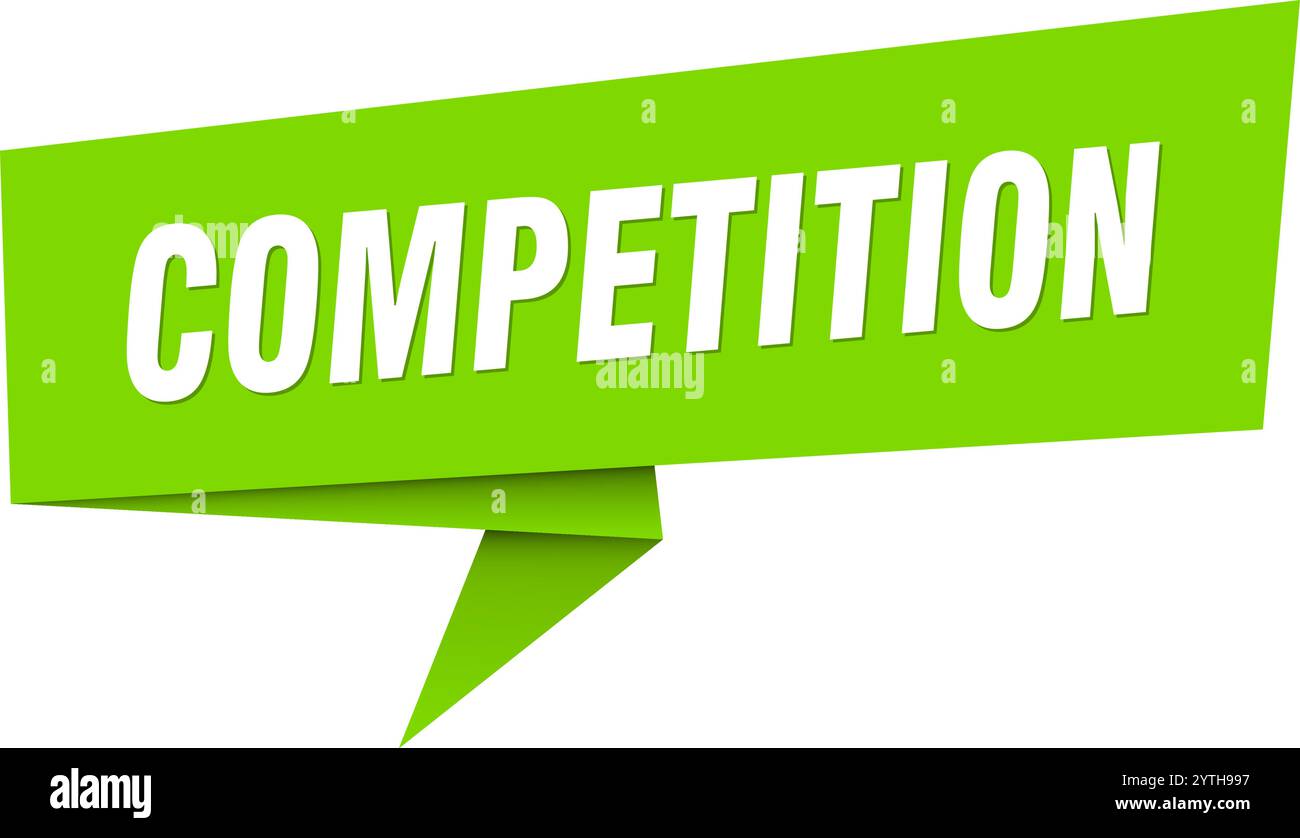 competition banner. competition speech bubble, label, sticker, ribbon ...
