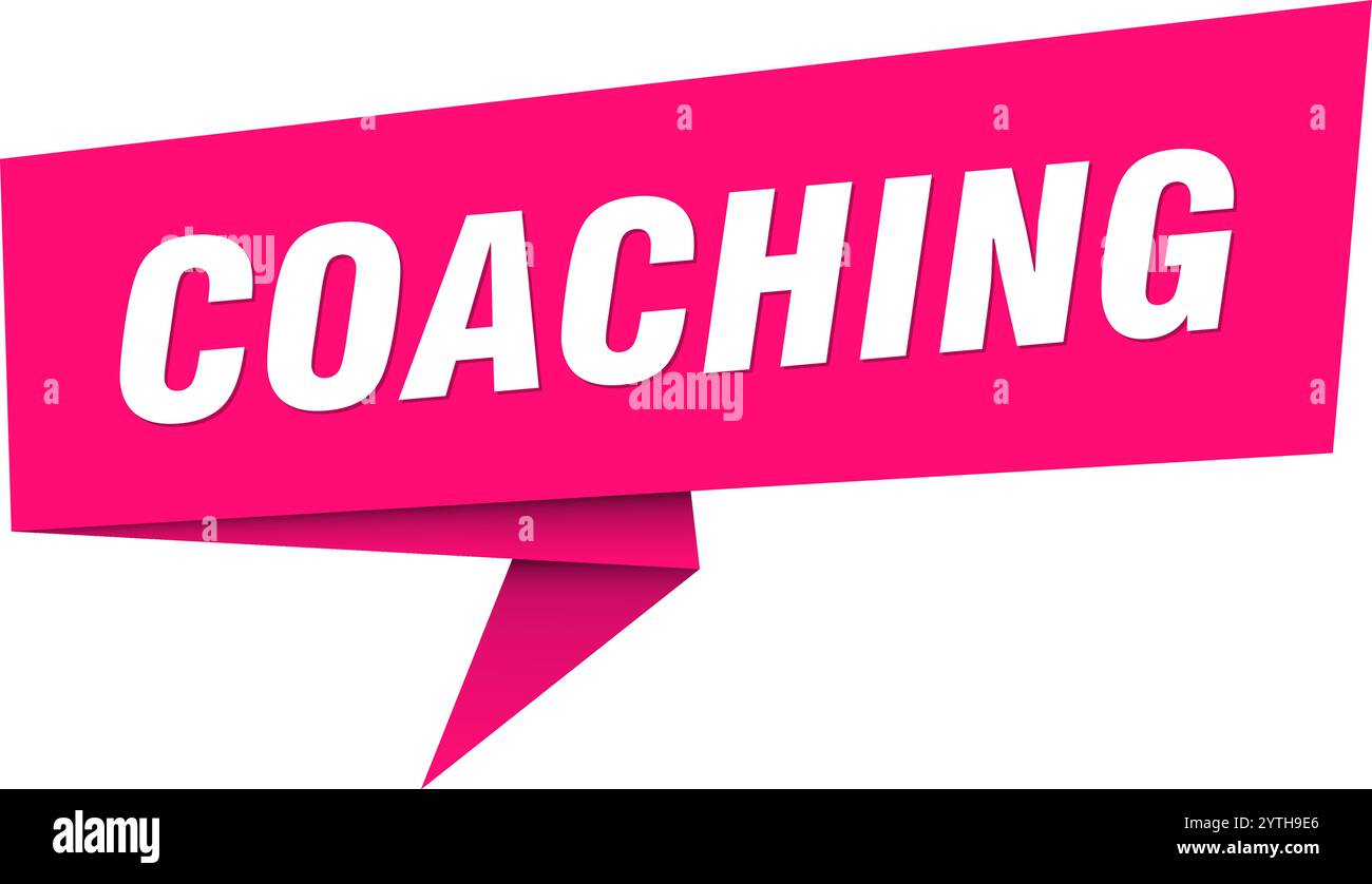 coaching banner. coaching speech bubble, label, sticker, ribbon, sign ...