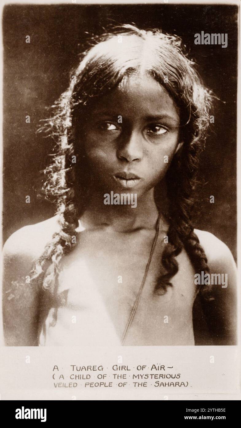 Tuareg Girl, child of mysterious veiled people of the Sahara, Angus ...