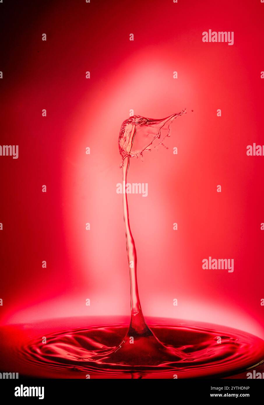 Arresting ethereal colour infused imaginative water collision macro ...