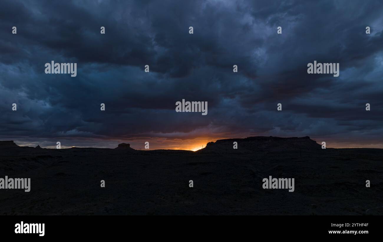 MARCH 2024, KINGMAN ARIZONA, large mountains at sunset, Coyote Pass ...