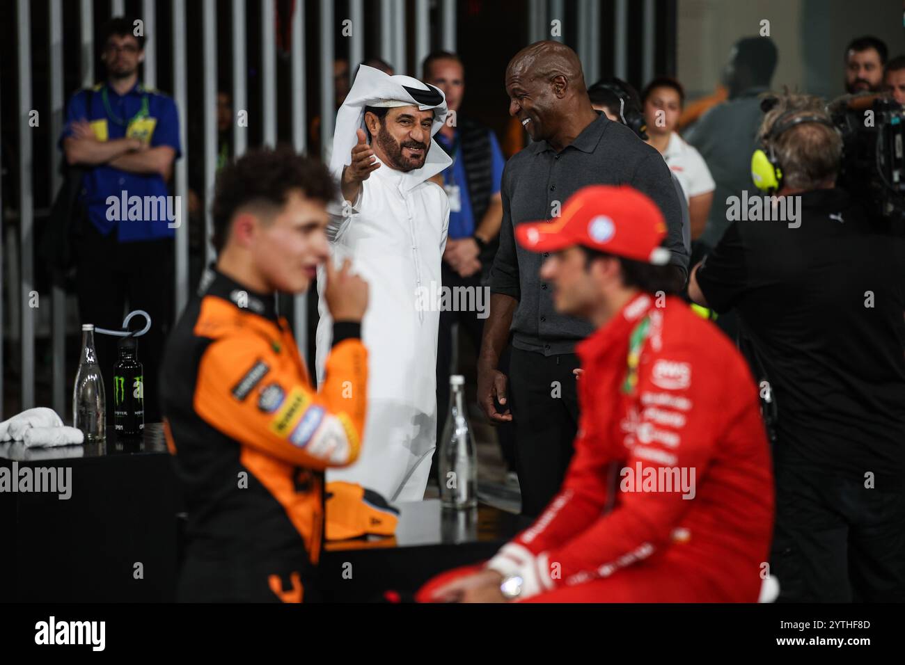 BEN SULAYEM Mohammed (uae), President of the FIA, portrait Terry Crews ...