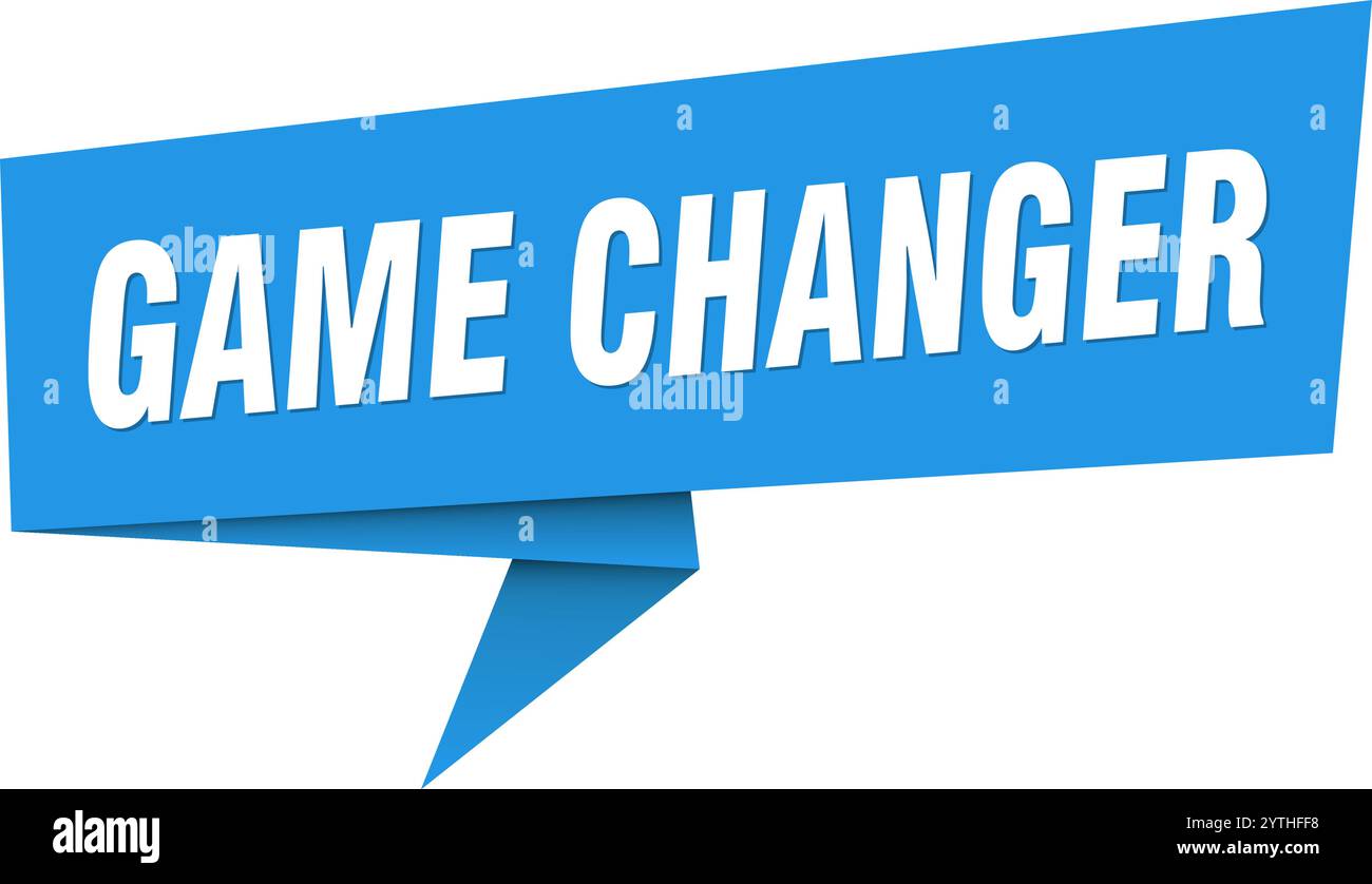 game changer banner. game changer speech bubble, label, sticker, ribbon ...