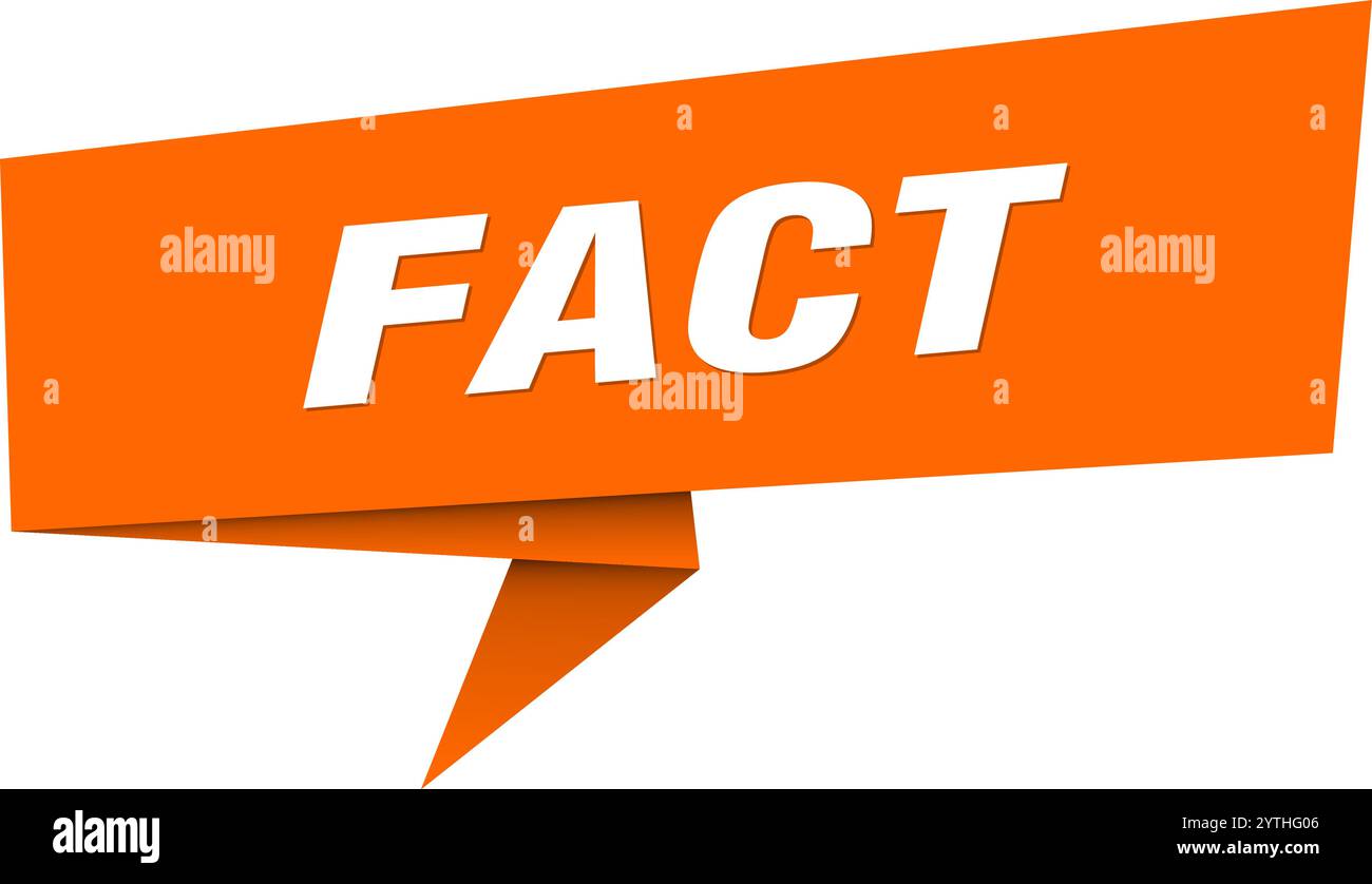 fact banner. fact speech bubble, label, sticker, ribbon, sign template ...