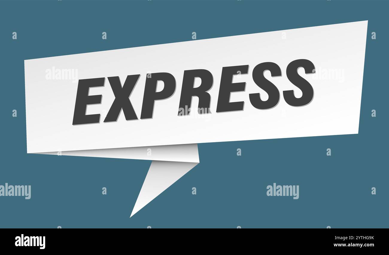 express banner. express speech bubble, label, sticker, ribbon, sign ...