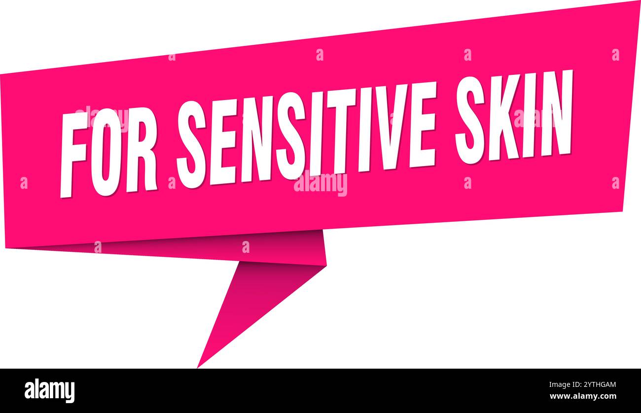 for sensitive skin banner. for sensitive skin speech bubble, label ...
