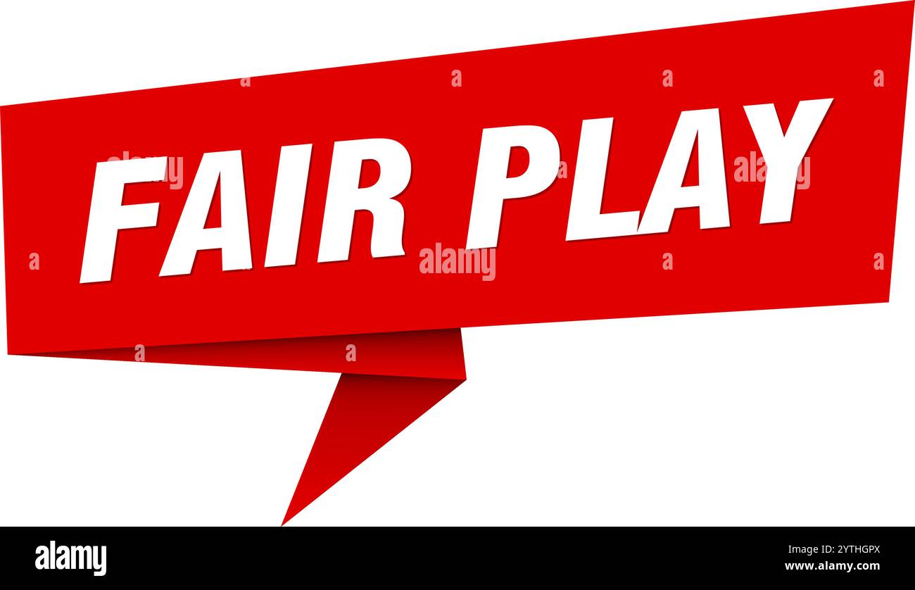fair play banner. fair play speech bubble, label, sticker, ribbon, sign ...