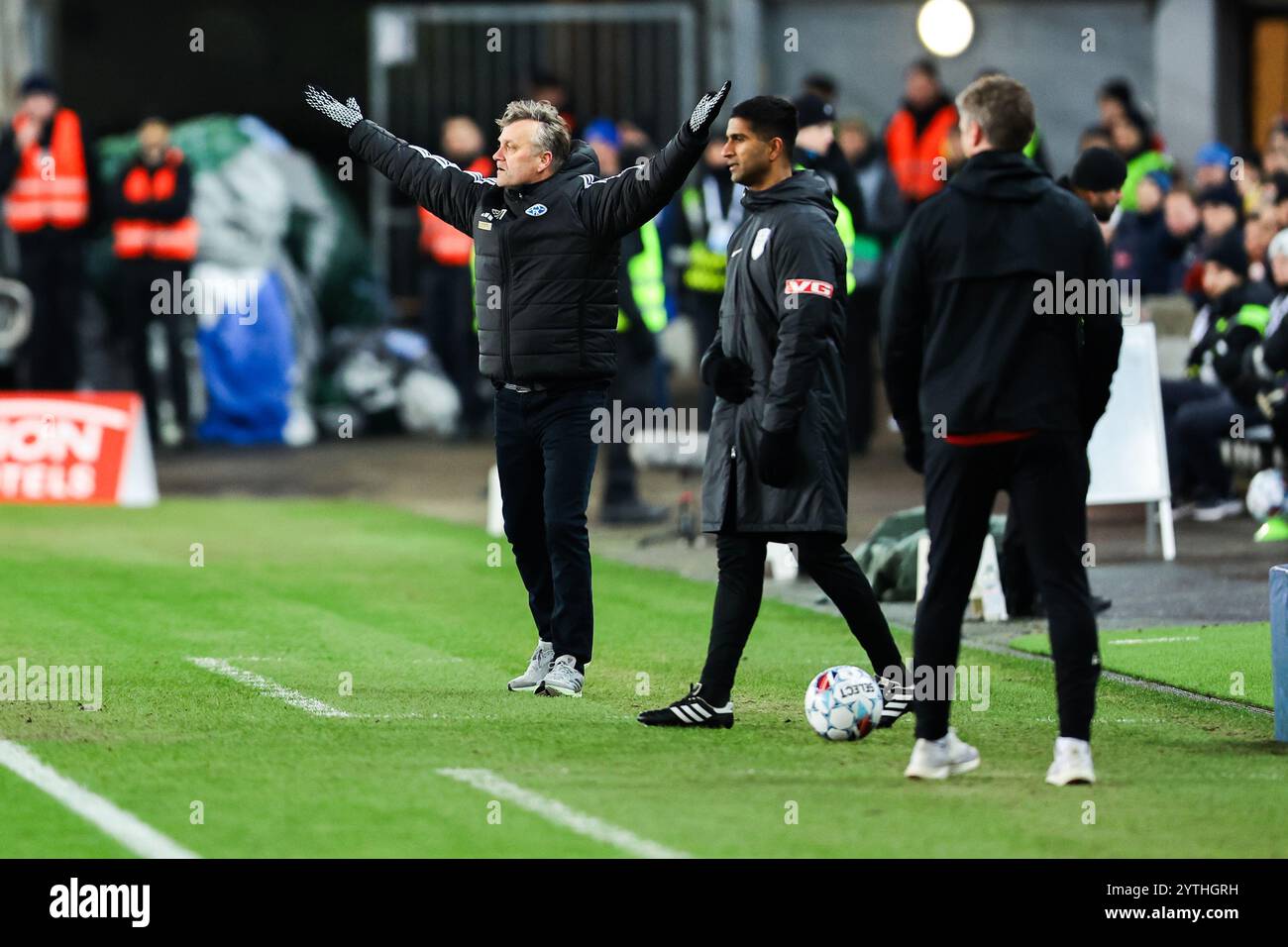 Oslo 20241207. Molde's coach Erling Moe during the NM final for men ...