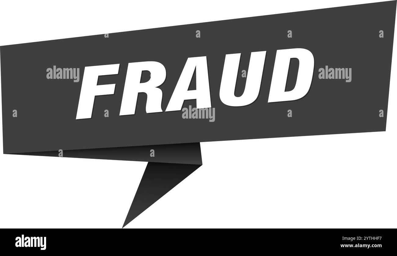 fraud banner. fraud speech bubble, label, sticker, ribbon, sign ...