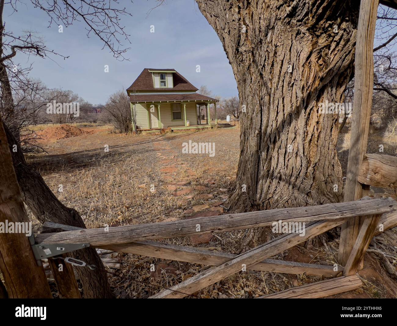MARCH 10, 2024, Torrey Utah - historic old buildings of old western ...