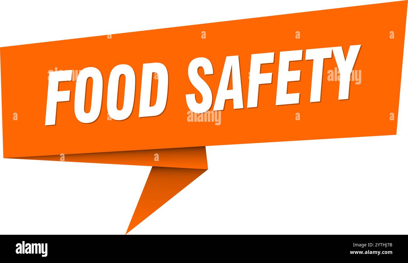 food safety banner. food safety speech bubble, label, sticker, ribbon ...