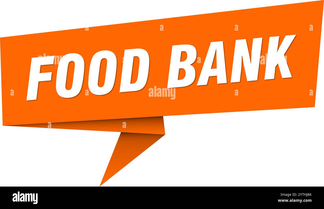 food bank banner. food bank speech bubble, label, sticker, ribbon, sign ...