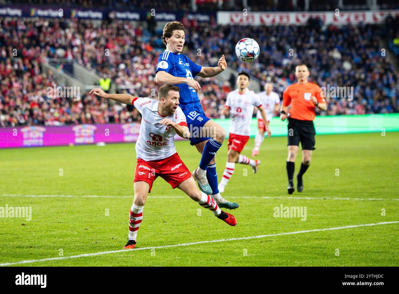 Oslo 20241207. Molde's Emil Breivik and Fredrikstad's Simen Rafn during ...