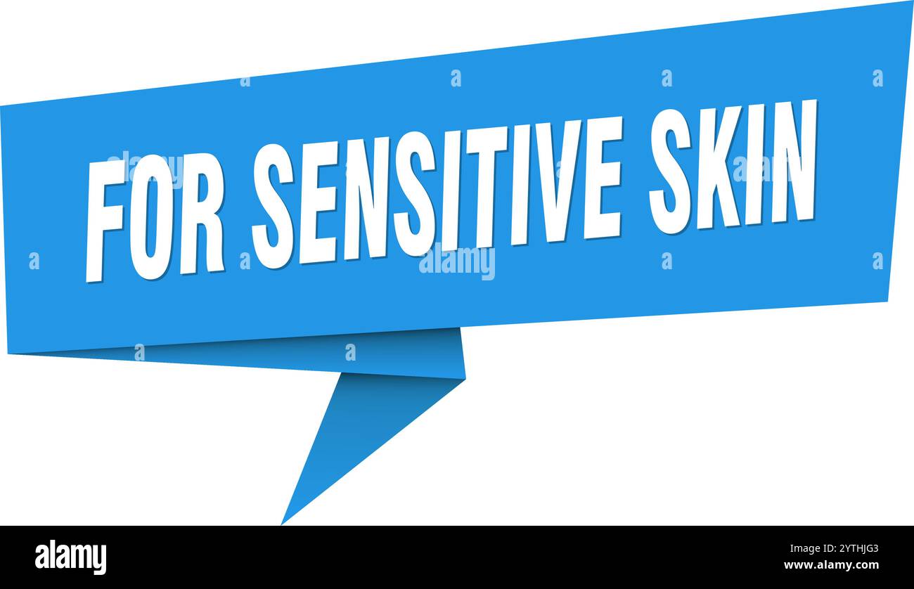 for sensitive skin banner. for sensitive skin speech bubble, label ...