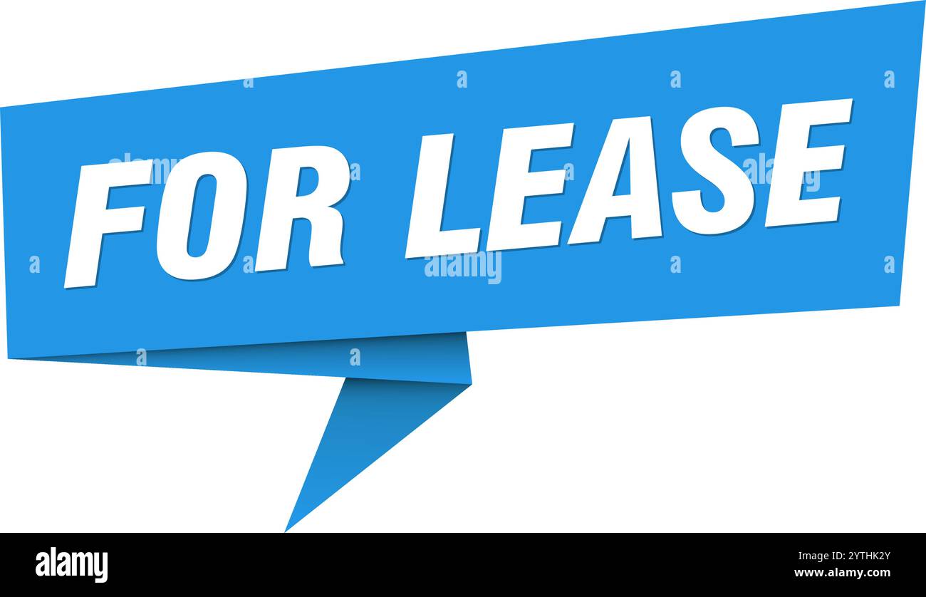 for lease banner. for lease speech bubble, label, sticker, ribbon, sign ...
