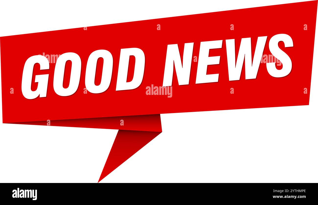 good news banner. good news speech bubble, label, sticker, ribbon, sign ...