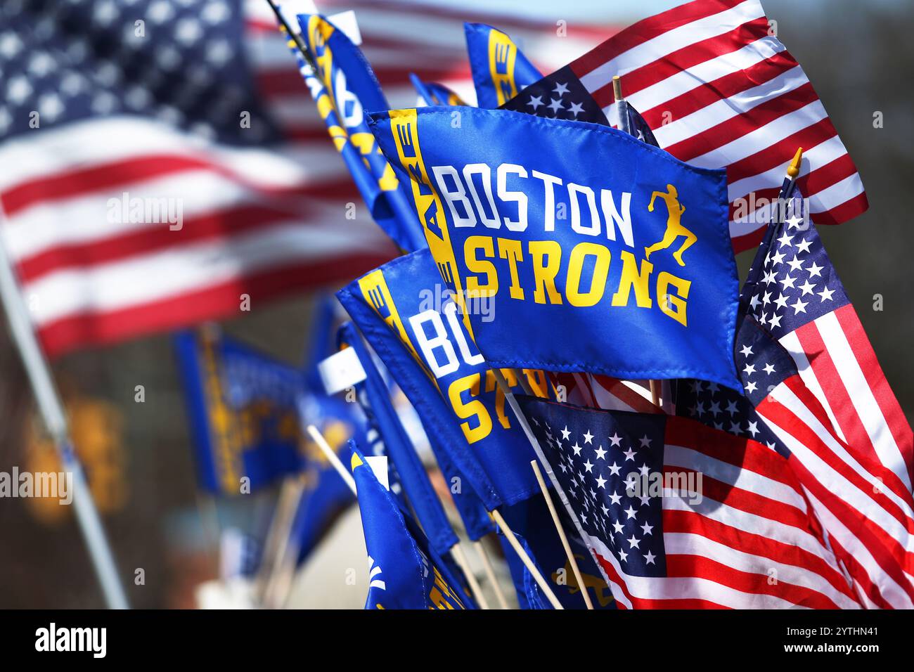 2014 boston marathon hi-res stock photography and images - Alamy