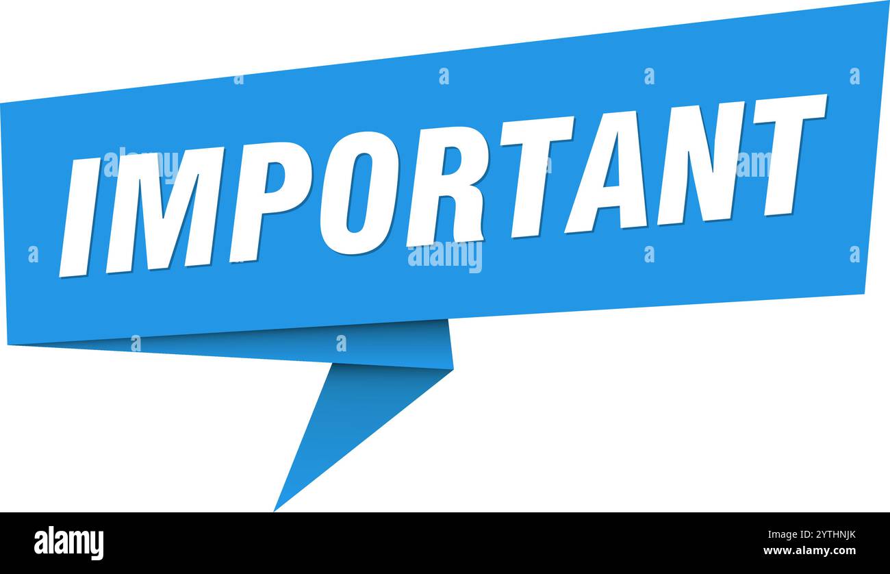 important banner. important speech bubble, label, sticker, ribbon, sign ...