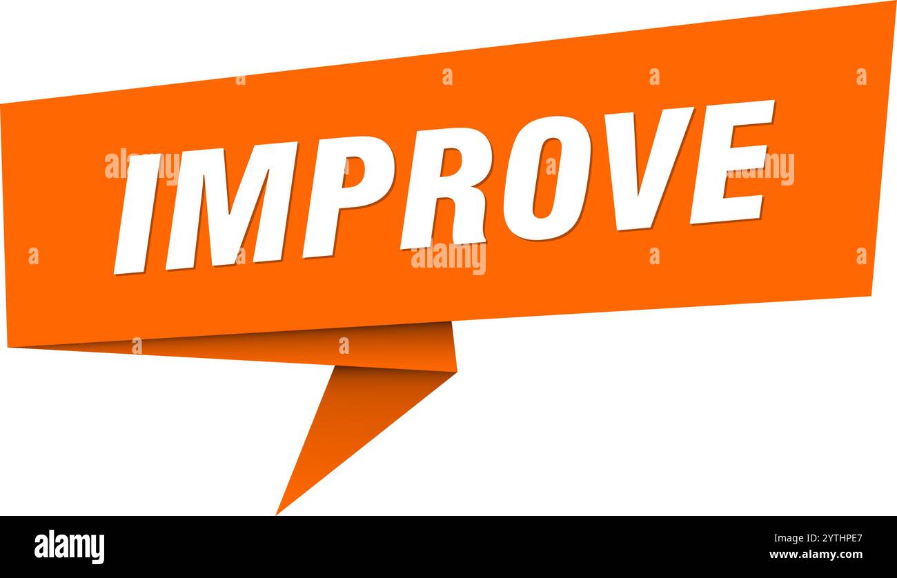 improve banner. improve speech bubble, label, sticker, ribbon, sign ...