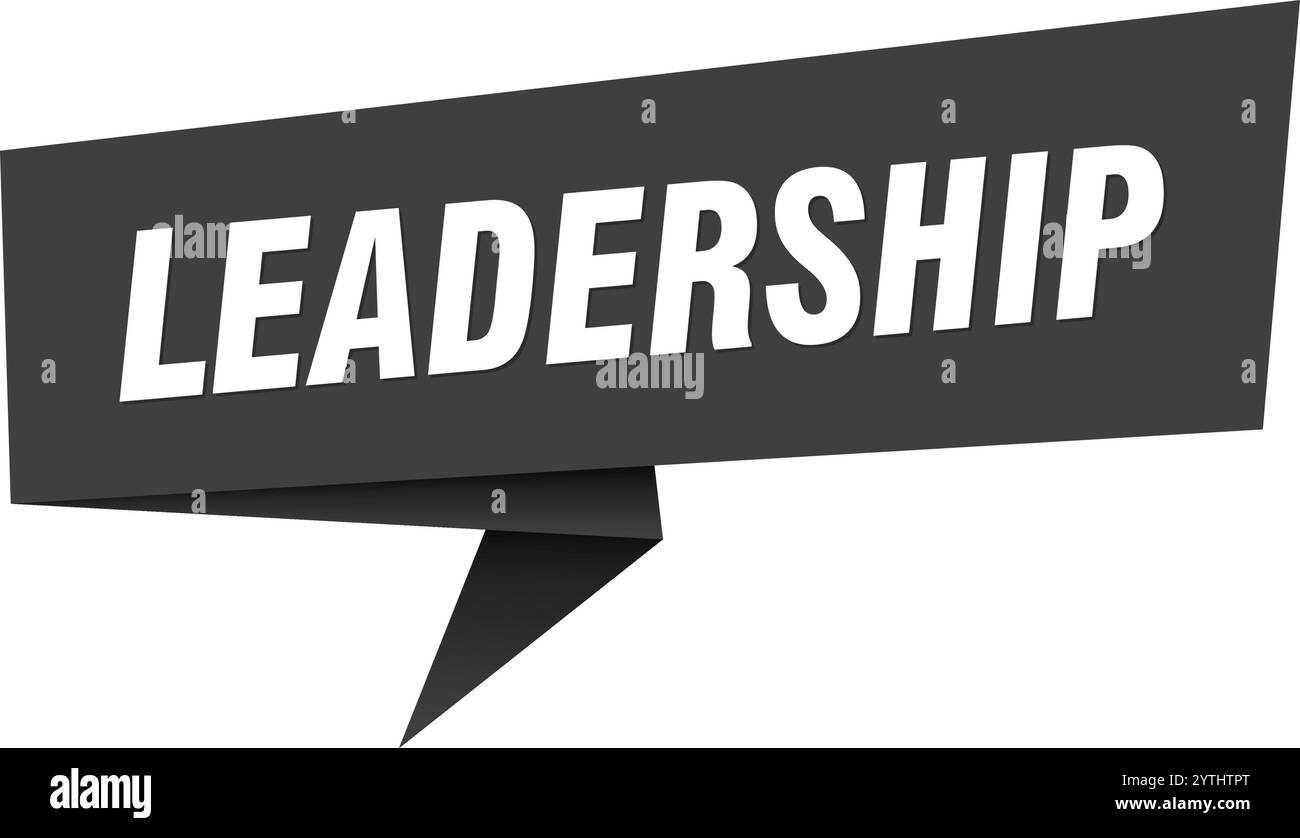 leadership banner. leadership speech bubble, label, sticker, ribbon ...