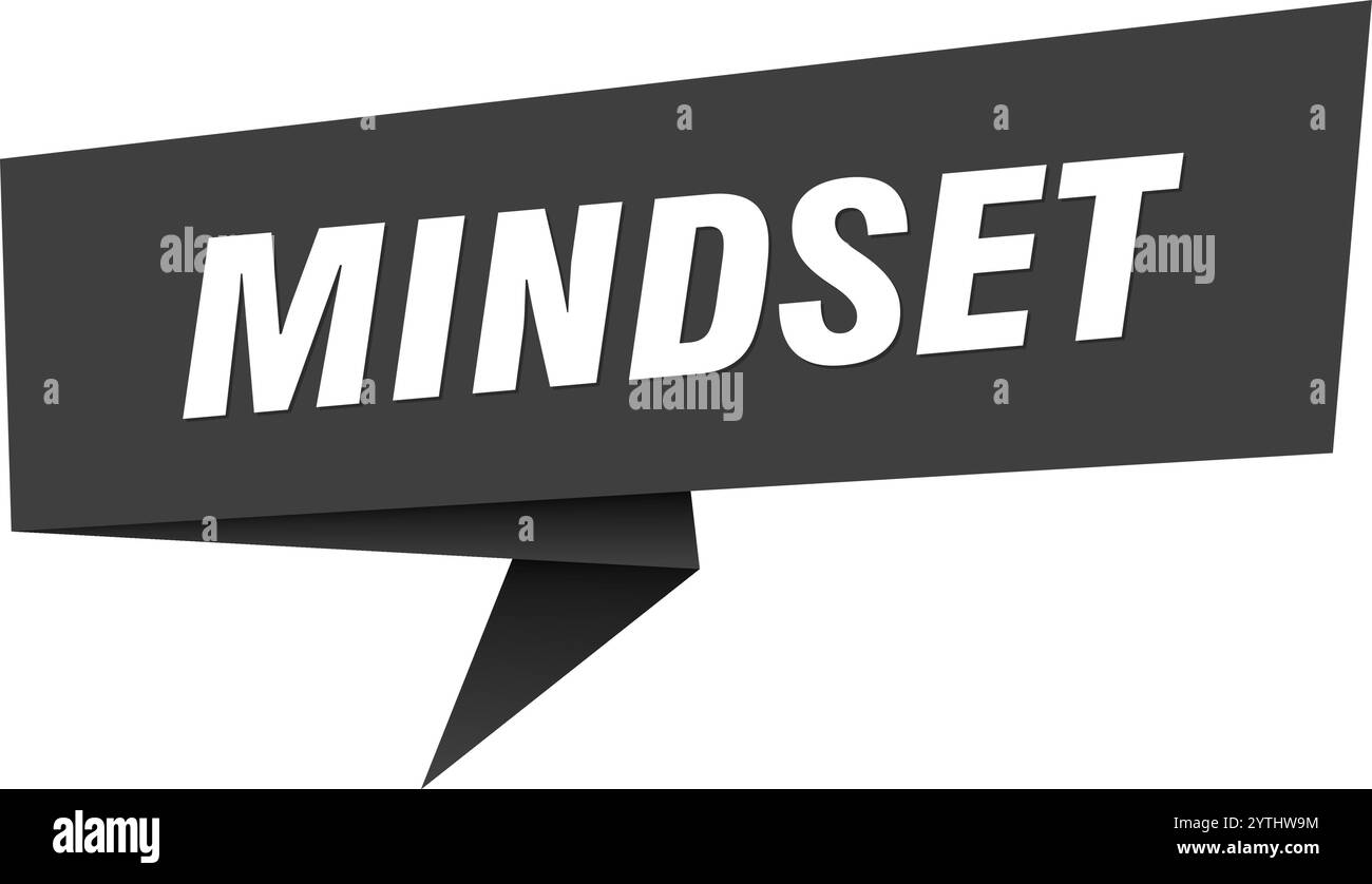 mindset banner. mindset speech bubble, label, sticker, ribbon, sign ...