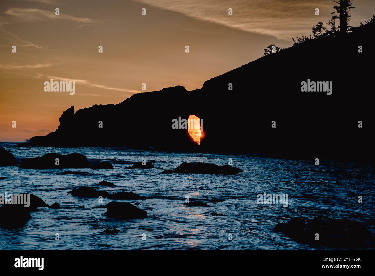 MAY 2024, OLYMPIC NATIONAL PARK, WASHINGTON STATE - sunset through ...