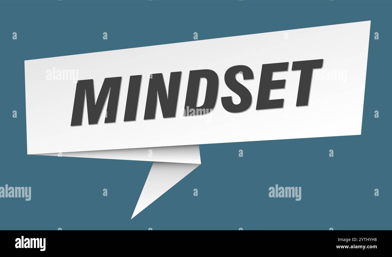 mindset banner. mindset speech bubble, label, sticker, ribbon, sign ...