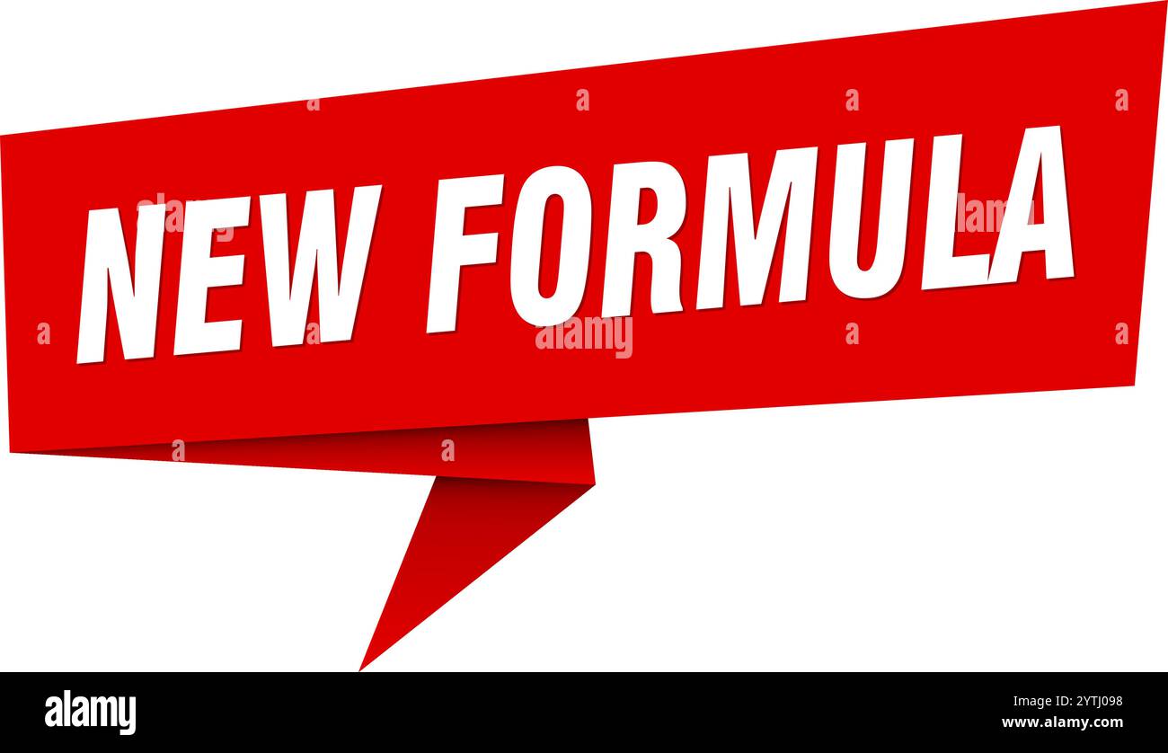 new formula banner. new formula speech bubble, label, sticker, ribbon ...